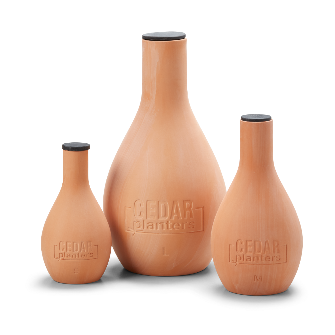 Handmade Self-Watering Clay Olla Pot – Cedar Planters Canada